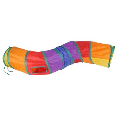 Chine Jouet interactif de Cat Tunnel Cat Rainbow Three-Way Cat Toy Drill Bucket Folding Cat d'animal familier à vendre
