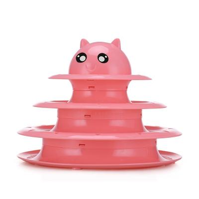Chine Plaque tournante éclatée trois jouets de combinaison de couche pour le chat à vendre