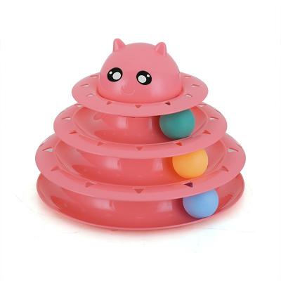 Chine Plaque tournante éclatée trois jouets de combinaison de couche pour le chat à vendre