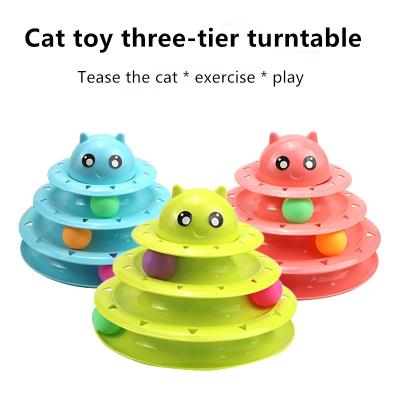 Chine Plaque tournante éclatée trois jouets de combinaison de couche pour le chat à vendre
