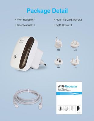 China 300 Mbps Wifi Repeater Kp300m Draadloos Wi-Fi Range Extender Router Signal Amplifier Te koop