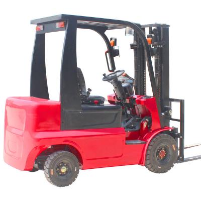 China Full Electric Pallet Forklift With Four Big Tyres Electric Forklift Truck Stacker 1 Ton Ac Motor Storage Battery Pallet Stacker for sale