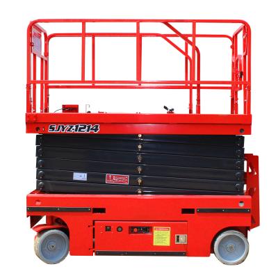 China 6 M Widen Cheap Self-Propelled Scissor Lift Platform for Outdoor Aerial Working Platform for sale