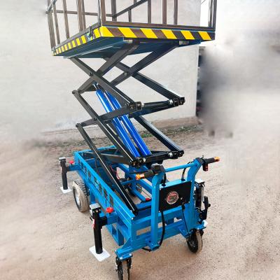 China Scissor Table Electric Platform Lift Manual Push Around Weight Hydraulic Scissor Electric Lifting Platform for Sale for sale