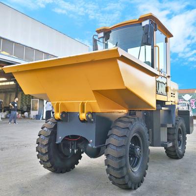 China Chinese 1ton 3ton 5ton Mini Site Dumper Construction Dumper Hydraulic Off-road Wheel Dump Truck for Sale for sale