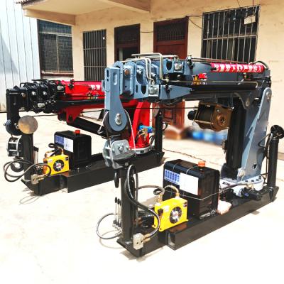 China Remote Control Mini Crane Folding Boom Pickup Crane Hydraulic Small Crane for Truck for sale