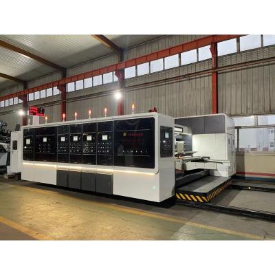 Cina 4 colori slot di taglio a stampo cartellone collante Strapping Box Making Line Machine 7.2mm in vendita