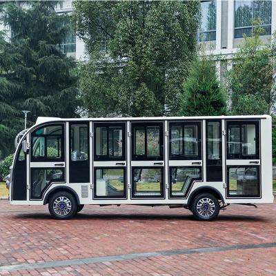 중국 New Design Enclosed Style Electric School Bus 14 Persons 72v Ac System Electric Car Tour For Amusement Park 판매용