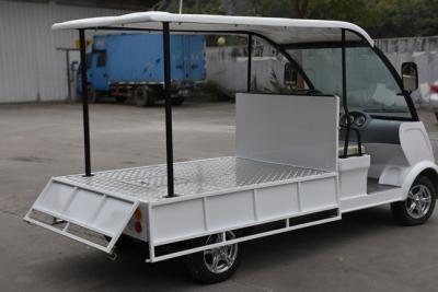 Κίνα Λευκό 4 ρόδες μίνι Electric Cargo Van Utility Buggy με το κιβώτιο φορτίου μετάλλων προς πώληση
