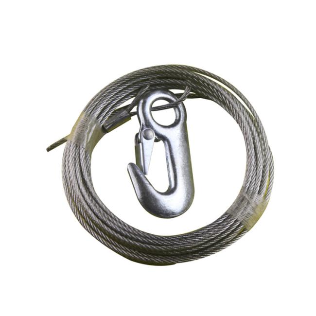 PVC coated steel wire rope close-up