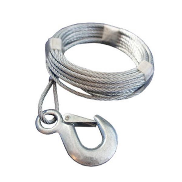 Steel wire rope with various end fittings