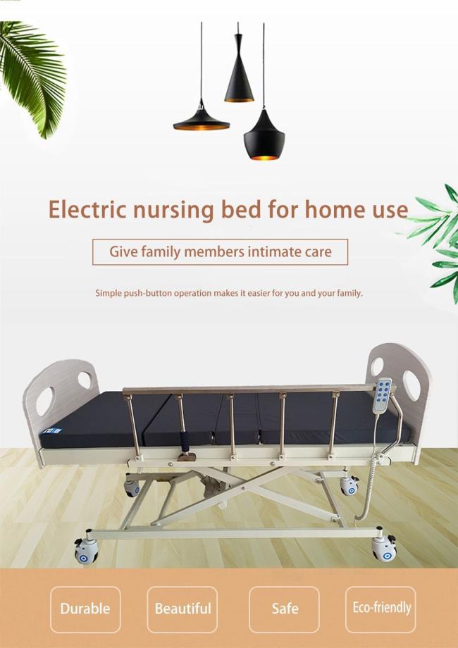New Aluminum Alloy Main Frame High-Quality Hospital Three-Function Electric Nursing Beds