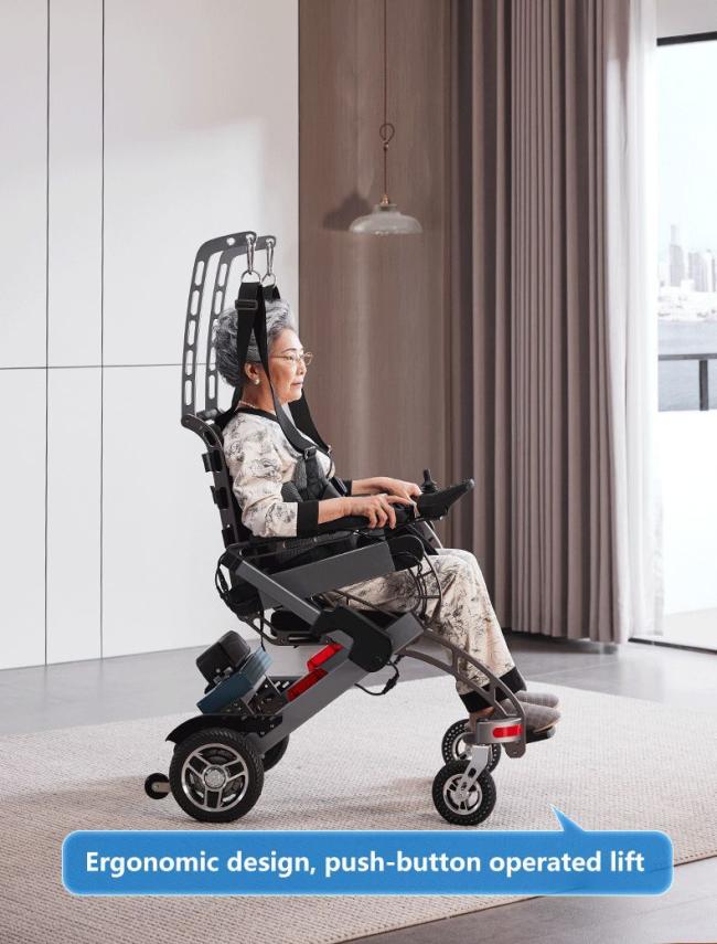 Multifunctional Wheelchair for Mobility Assistance Power Wheelchair