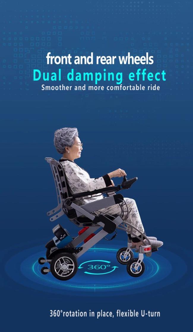 Multifunctional Wheelchair for Mobility Assistance Power Wheelchair