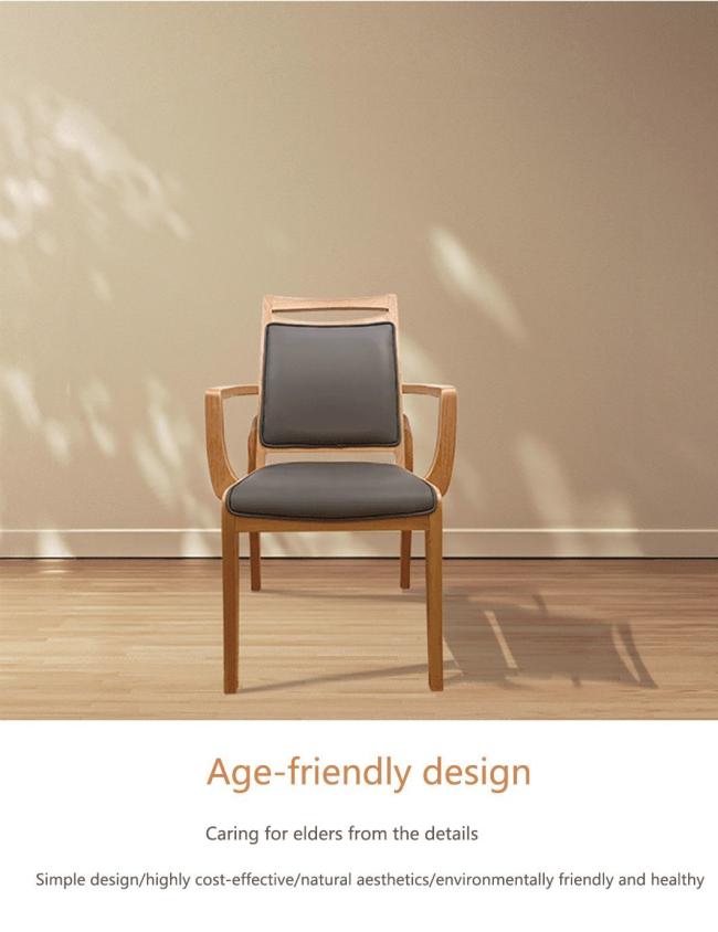 Wooden Chair Fashion Furniture Comfort Dining Room Scandinavian Office Minimalist Durable Fabric