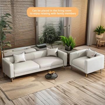 Office Sofa Modern Simple Reception Meeting and Negotiating Area Sofa Coffee Table Combination Business Leather