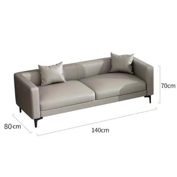 Office Sofa Modern Simple Reception Meeting and Negotiating Area Sofa Coffee Table Combination Business Leather