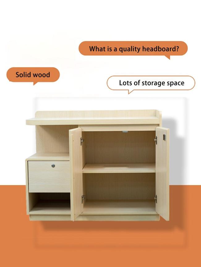 Luxury Modern Nightstand Living Room Bedroom Soft Close Drawers Furniture Solid Oak Wood
