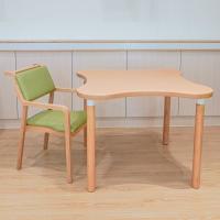 Quality Modern Design Solid Wood Wooden Table Set for Home Rehabilitation Brown Dining Panel Style for sale