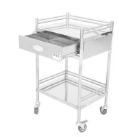 Quality Easy Cleaning Stainless Steel Instrument Trolley With Nursing Cart And Clinical Equipment for sale