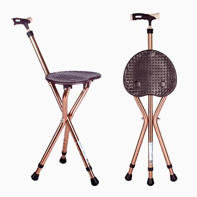 China Convenient Walking Feature in Brown Cane Folding Chair for Easy Mobility zu verkaufen