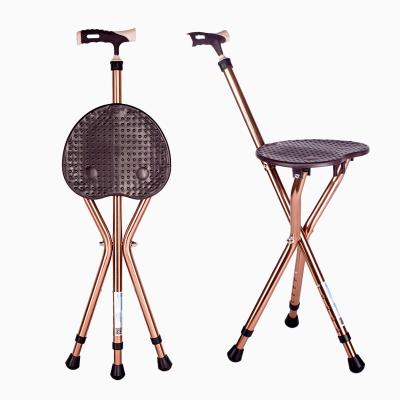 China Convenient Walking Feature in Brown Cane Folding Chair for Easy Mobility zu verkaufen