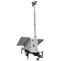 Quality Cctv Camera Security Trailer With 3*400W Solar Panels For Temporary Construction Site for sale