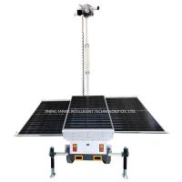 Quality Solar Power Trailer CCTV Camera Trailer With 3*400W Solar Panels For Public Safety for sale