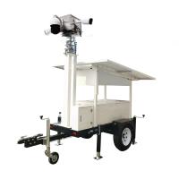 Quality Independent Power Supply Solar Powered Security Camera Trailer For Port Monitoring for sale