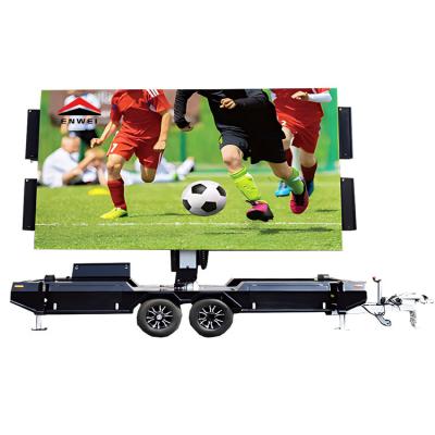 China High-Definition Display Electric LED Screen Display Trailer for Concert for sale