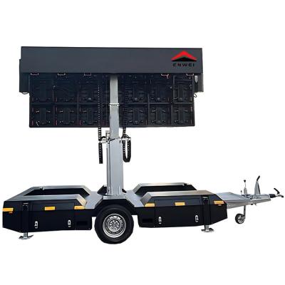 China High-Definition Display Electric LED Screen Display Trailer for Concert for sale