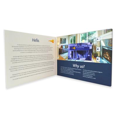 Cina Video a 5 pollici per la pubblicità, libretto video del libro di vibrazione di TFT con la memoria 4G in vendita