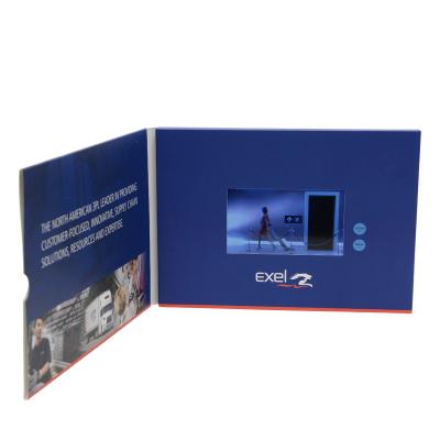 Cina Cartolina d'auguri LCD di controllo astuto del bottone video per il compleanno/invito di nozze in vendita