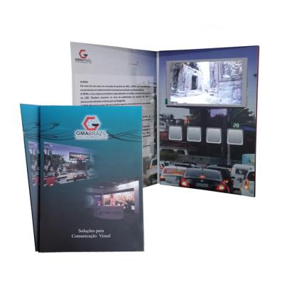 Cina Carta dura su misura della video cartolina a 7 pollici per la promozione, annunciante in vendita