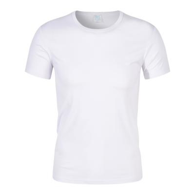 Cina Il collo del giro 6XL mette in mostra il colore bianco del poliestere 160gsm del cotone delle magliette nessun Pilling in vendita