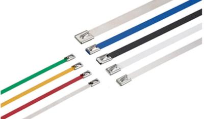China Rounded Tips Ball Lock Stainless Steel Cable Tie No Specials Tools Needed for sale