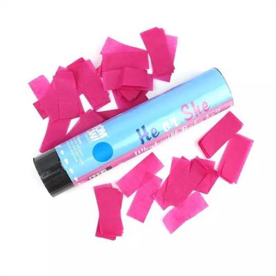 Κίνα Wholseal 2022 New Hand-held Biodegradable Launcher Powder Fender Reveal Confetti Cannon προς πώληση