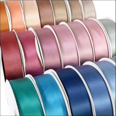 Ruban satiné double face de 100 mètres 38 mm pour la célébration des fêtes en couleurs pastel