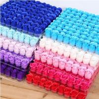 3-Layer Rose Soap Flower for Valentine's Day Wedding Christmas 5cm Diameter 6cm Height No Bottom Couple Gift Simulation Flower