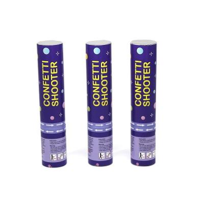 Κίνα Πυροβόλο Poppers 20cm κομφετί γιορτής γενεθλίων εγγράφου κύκλων για τη διακόσμηση προς πώληση