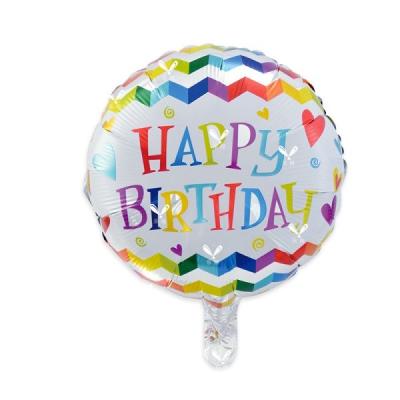 중국 둥근 생일 축하 서한 공기 채워진 포일 기구 18은 마일라 기구로 조금씩 움직입니다 판매용