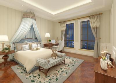 Cina Carta da parati a strisce contemporanea di lusso per i saloni, trattamento di superficie impresso del vinile in vendita