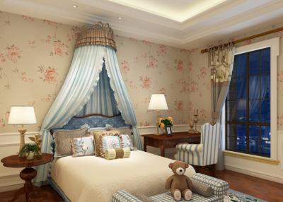 Cina Carta da parati porpora e d'argento abbastanza nera impressa con il modello floreale per le camere da letto in vendita