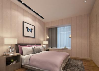 Cina carta da parati europea di stile del PVC di rosa durevole di 0.53*10m per la camera da letto/salone in vendita