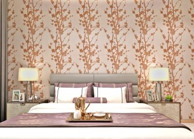 Cina Carta da parati moderna non tessuta floreale del salotto di Wallcovering del lusso del modello in vendita