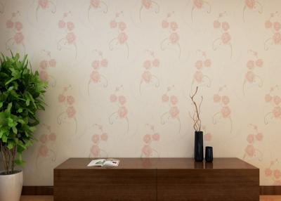 Cina Carta da parati stile country del modello floreale beige/Wallcovering non tessuto impermeabile in vendita