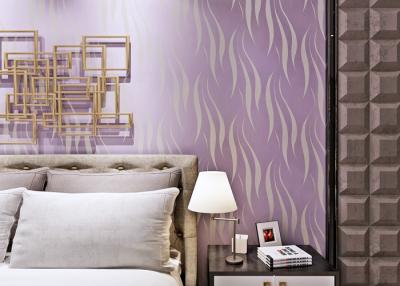 Cina Carta di parete smontabile porpora elegante, rivestimento murale moderno dell'hotel in vendita