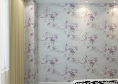 Cina Rivestimento murale impresso PVC, carta da parati di decorazione interna floreale con stile country in vendita