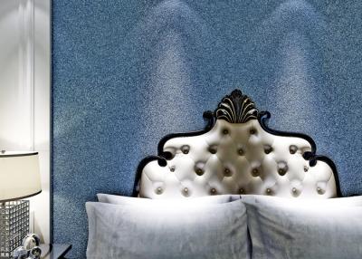 Cina Carta da parati smontabile moderna blu della mica dell'arenaria del salone di Wallcovering in vendita