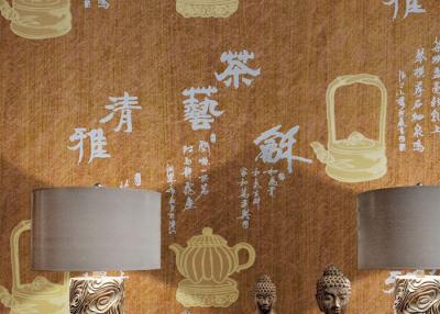 Cina La carta da parati ispirata asiatica di stile cinese, ha bagnato la carta da parati impressa della sala da pranzo in vendita